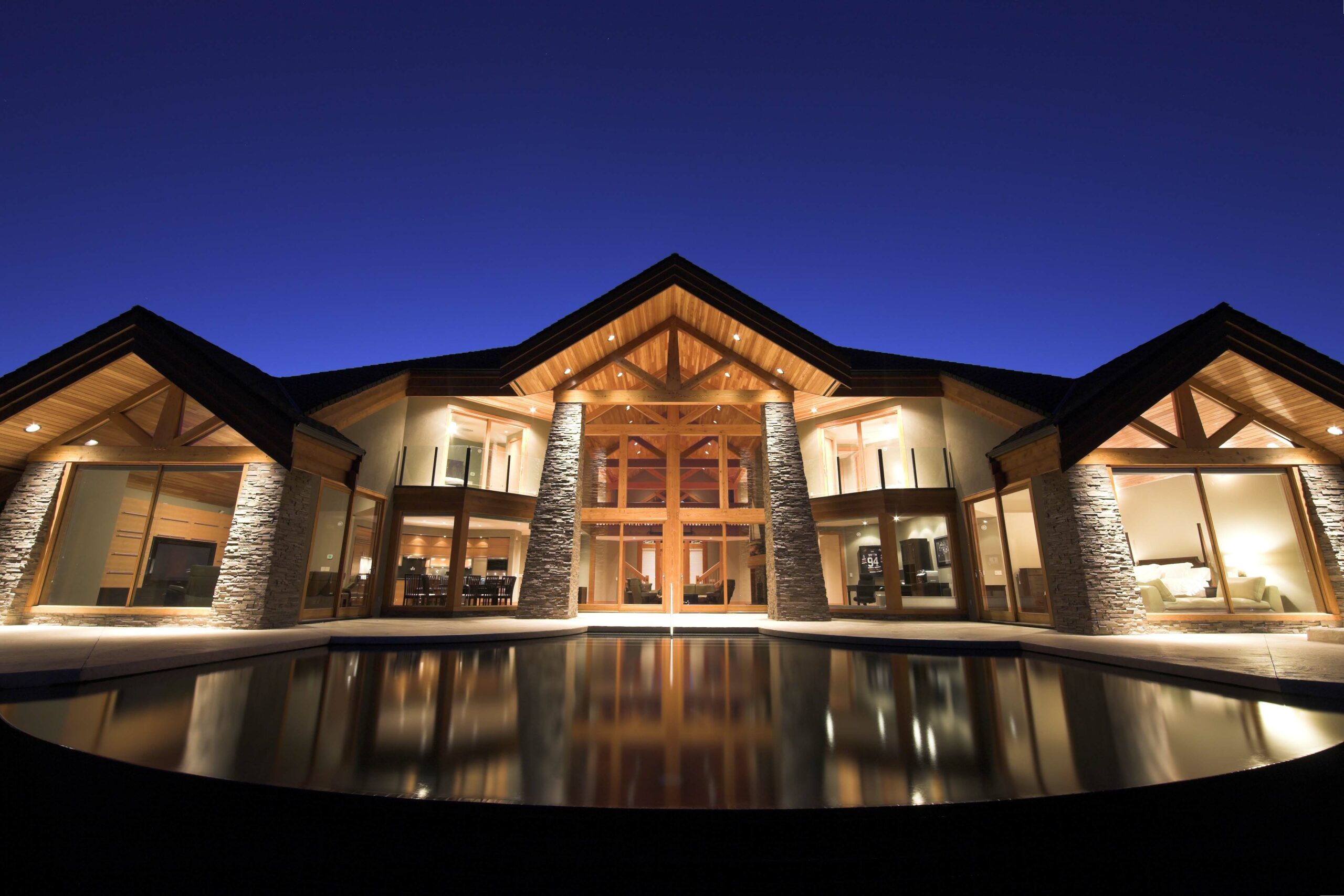 Modern timber frame home | Apchin Design + Build Luxury Homes